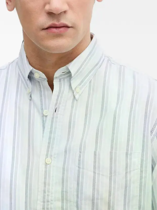 BENETTON Striped Button-down Shirt
