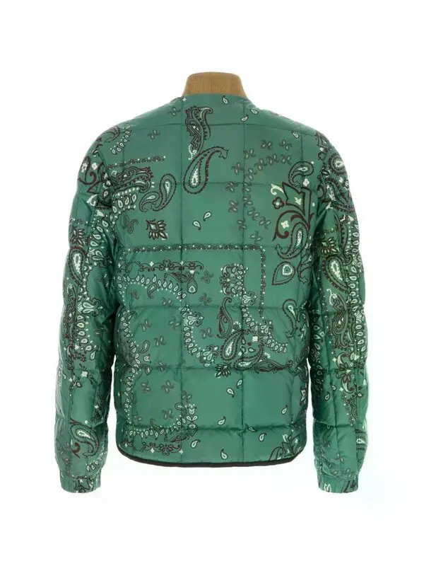 Moncler Chalvron Paisley-print Reversible Jacket - Green
