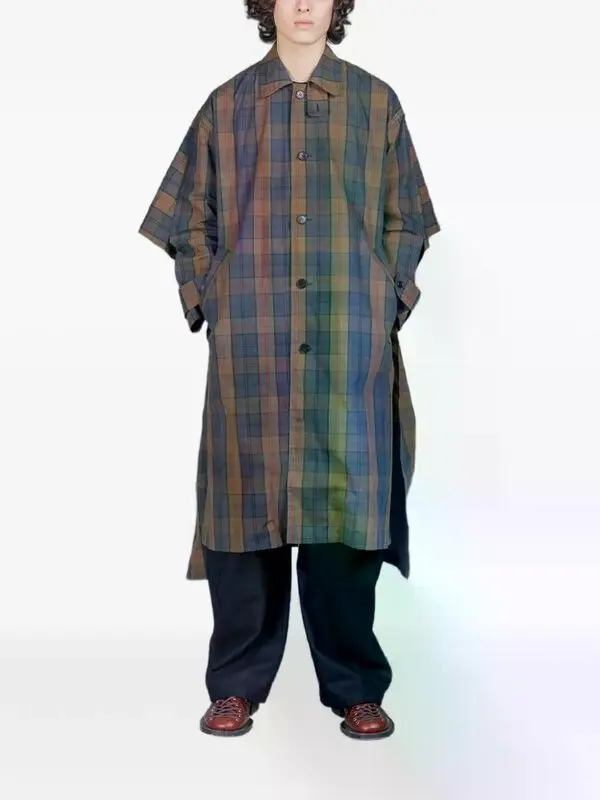 Henrik Vibskov Uncut Tartan-check Coat