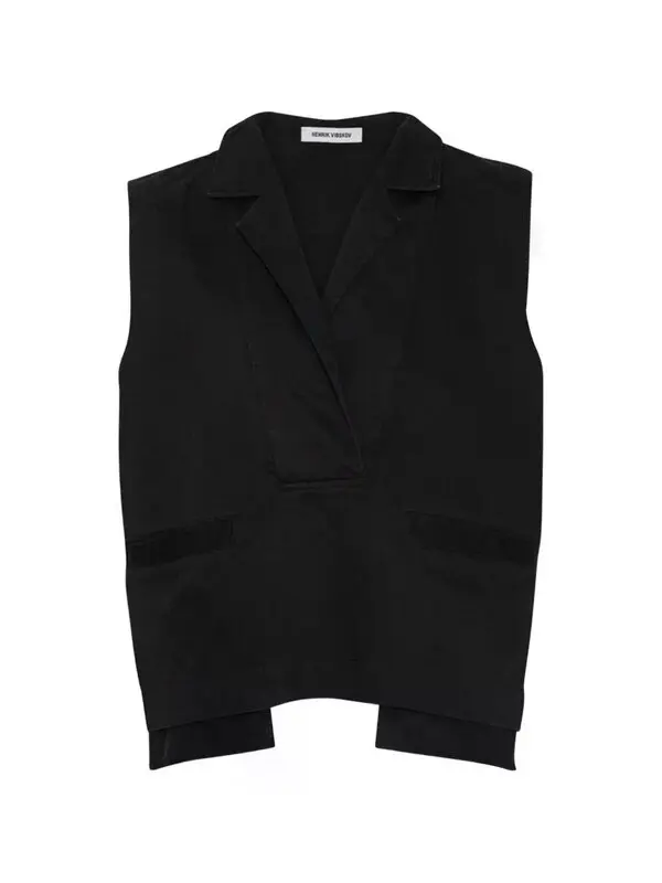 Henrik Vibskov Auto Lapel-collar Vest - Black
