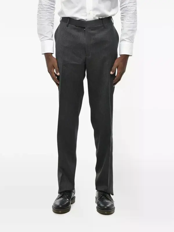 Corneliani Flat-front Wool Trousers