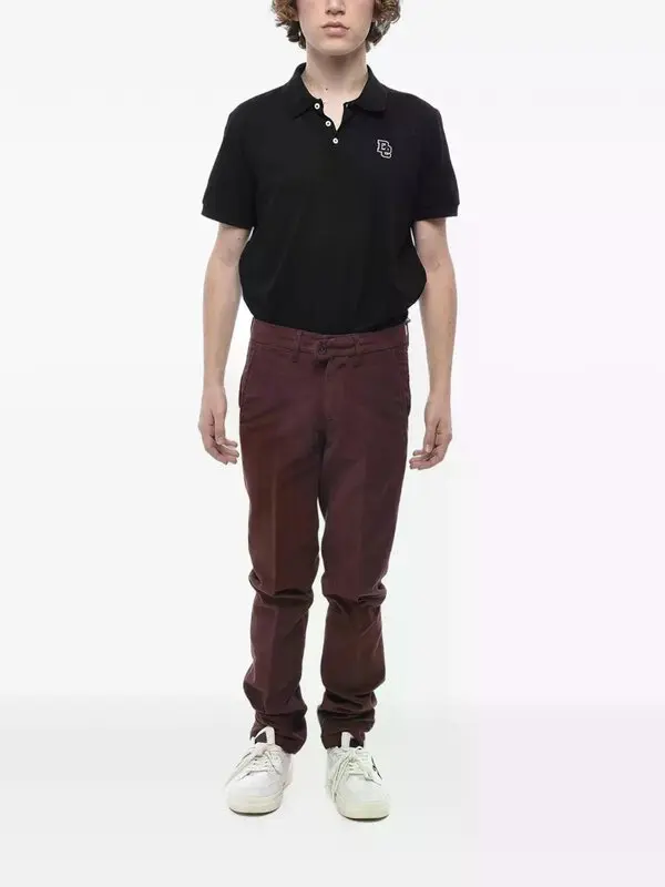 Corneliani Burgundy Slim-fit Trousers