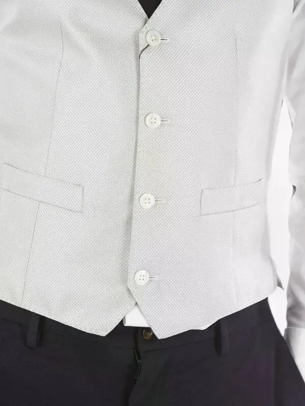 Corneliani Single-breasted Silk Waistcoat