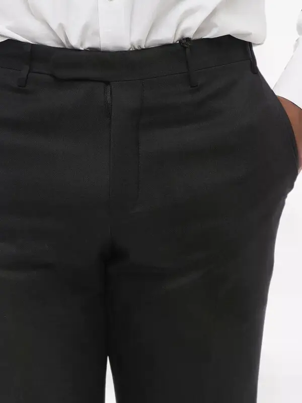 Corneliani Pressed-crease Virgin Wool Trousers