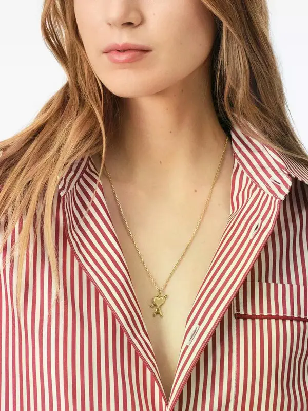 AMI Paris Brass Arrow Chain Necklace