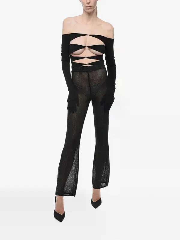 MONOT Off-shoulder Glove Top With Cut-out Detail