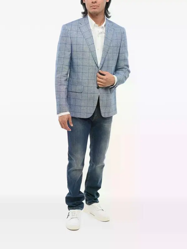 Corneliani Checked Single-breasted Blazer