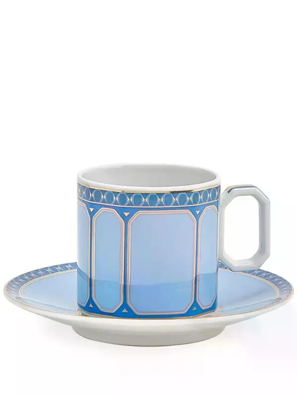 SWAROVSKI Signum Azure Espresso Cup And Saucer - Blue