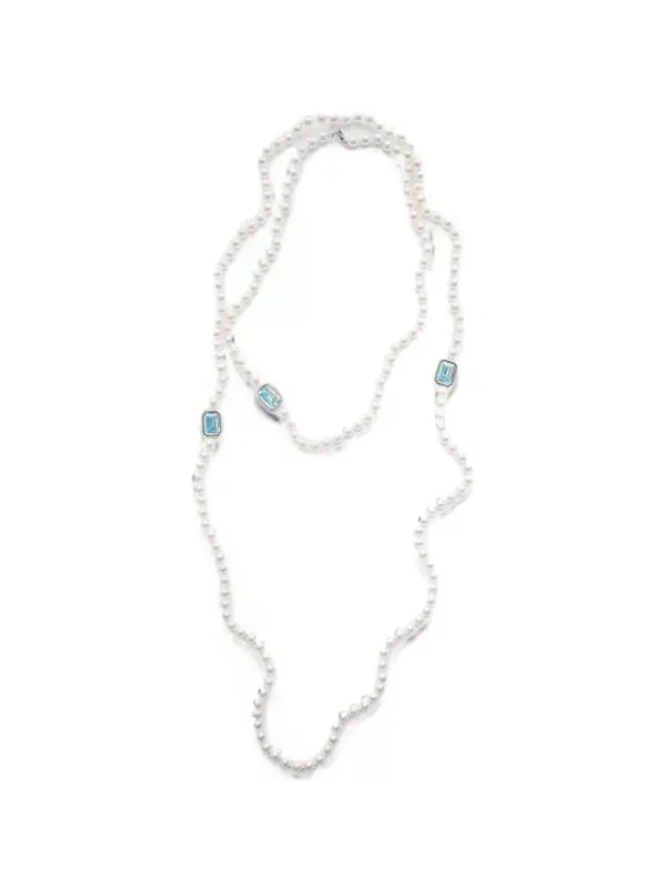 IZABEL DISPLAY Crystal-embellished Pearl Necklace