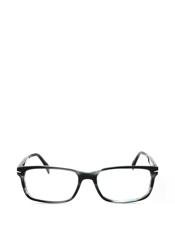 DB EYEWEAR BY DAVID BECKHAM Rectangle Frame Eyeglasses - Grey
