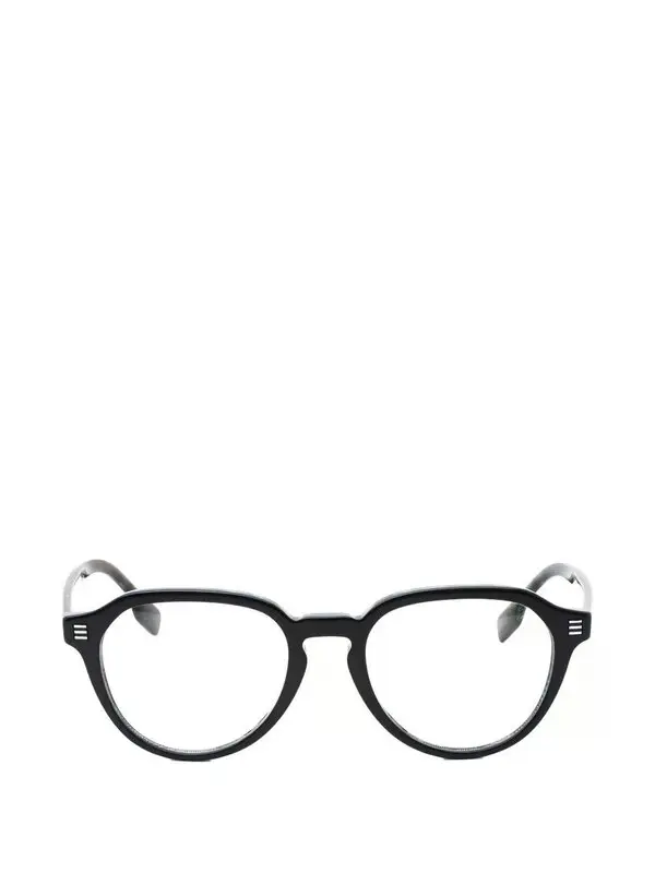 Burberry Round Frame Eyeglasses - Black