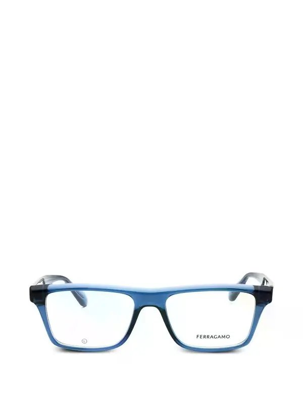 FERRAGAMO Rectangle-frame Eyeglasses - Blue