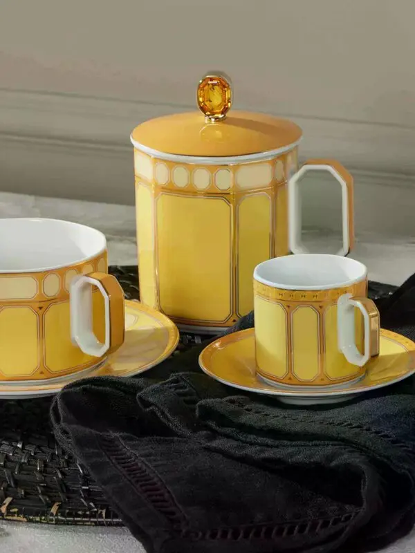 SWAROVSKI Signum Jonquil Espresso Cup And Saucer
