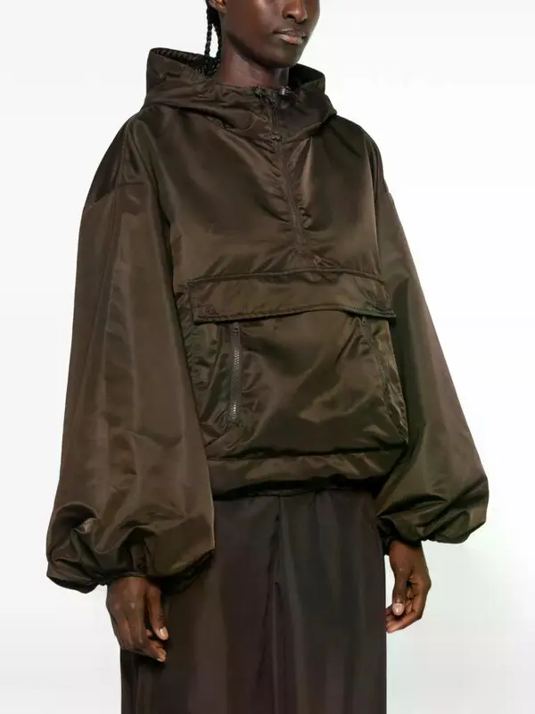 Cecilie Bahnsen Hooded Balloon Sleeve Jacket