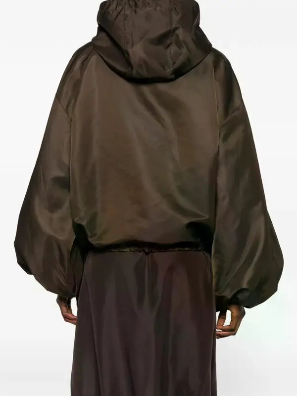Cecilie Bahnsen Hooded Balloon Sleeve Jacket