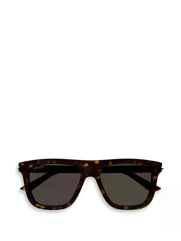 Gucci Rectangle Frame Sunglasses - Brown