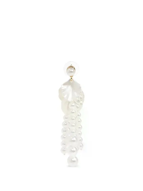 SELF-PORTRAIT Petal Glass-pearl Drop Earrings