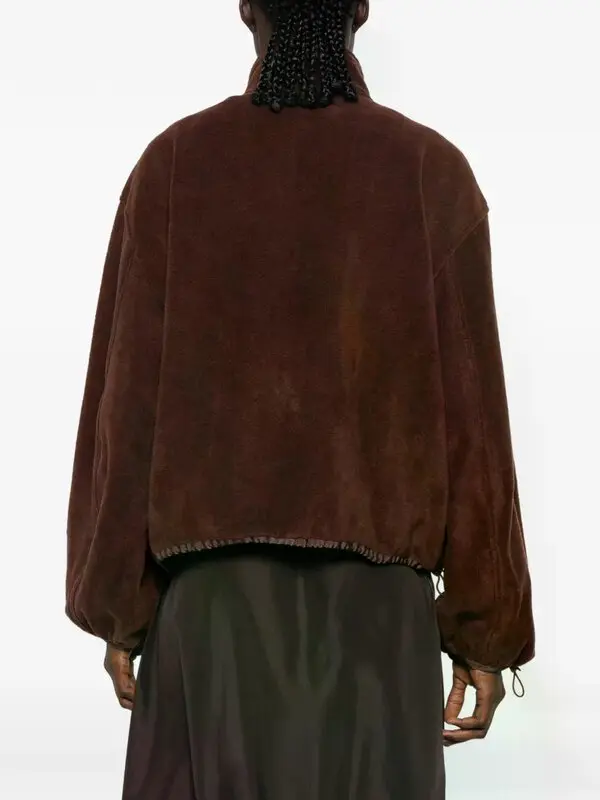 Cecilie Bahnsen Bow-embroidered Quarter-zip Sweater