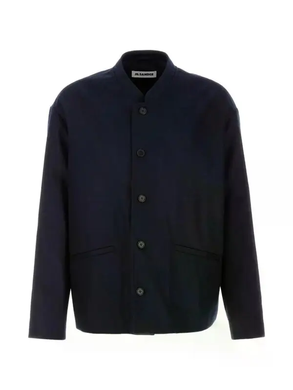 JIL SANDER Button-up Collarless Jacket