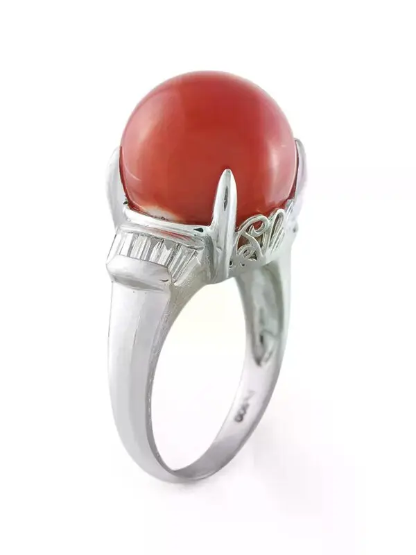LB EXCLUSIVE Coral Diamond Ring - Silver