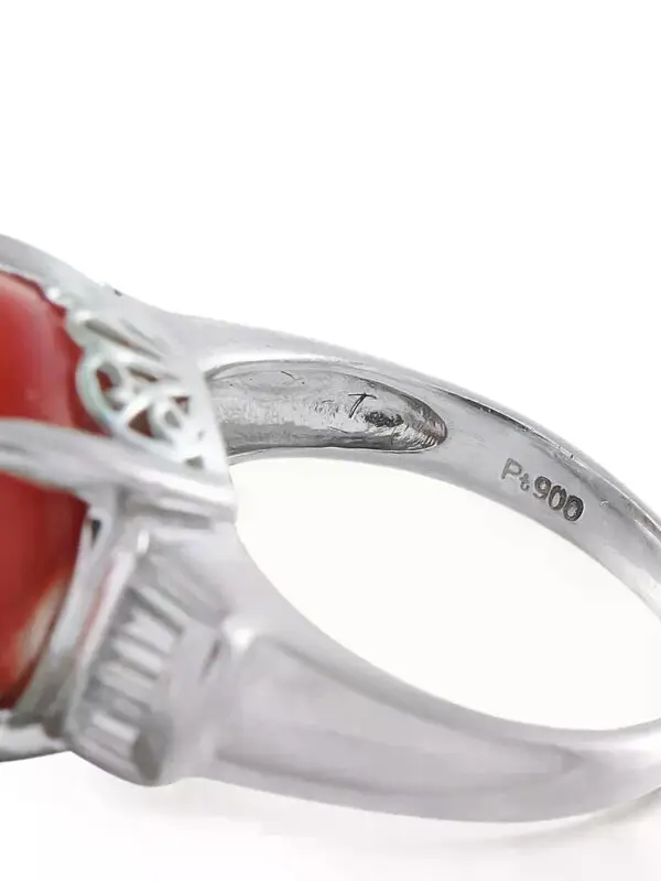 LB EXCLUSIVE Coral And Diamond Ring