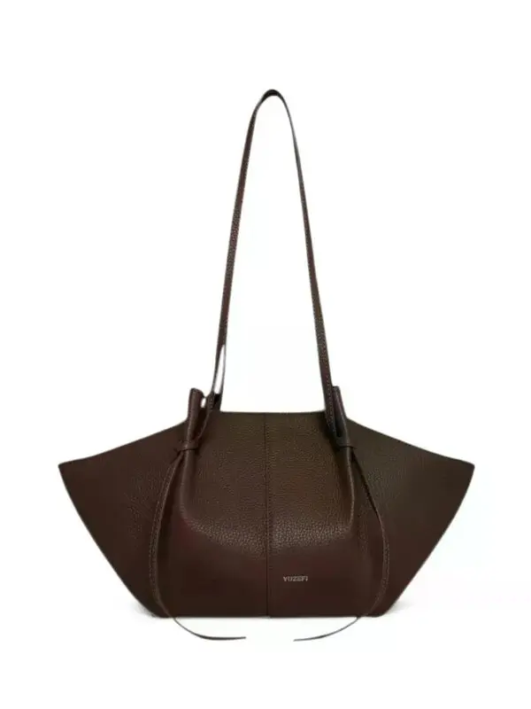 Yuzefi Mochi Leather Shoulder Bag - Brown