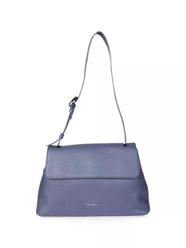 COCCINELLE Fern Leather Shoulder Bag - Grey