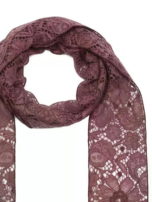 Valentino Garavani Lace Fringed Scarf
