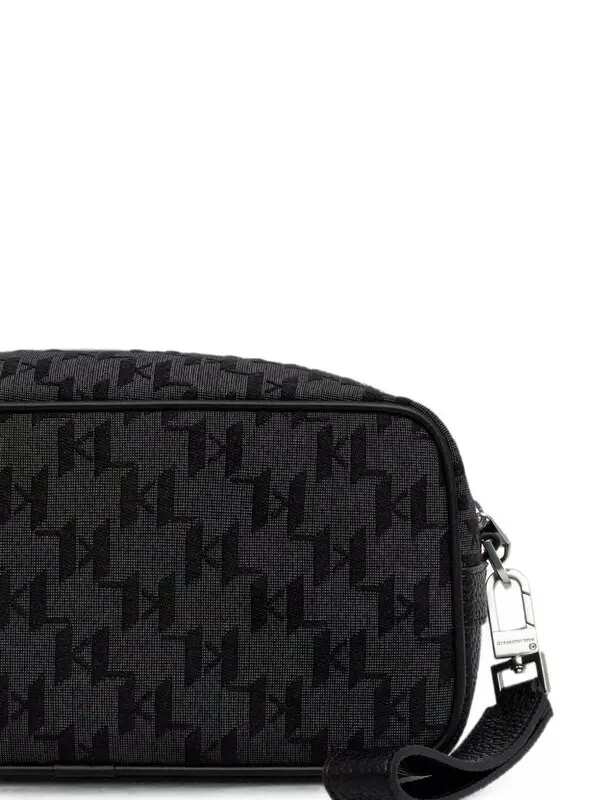 Karl Lagerfeld Monogram Jacquard Wash Bag