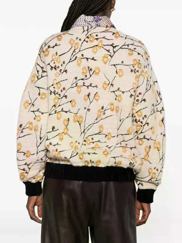FORTE_FORTE Long-sleeve Zip-fastening Cardigan