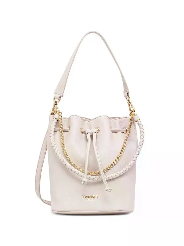 TWINSET Braided Chain-link Bucket Bag - Pink