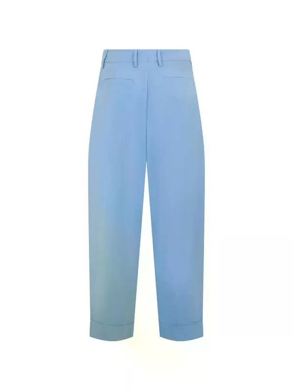 MOORER Pleated High-waisted Trousers