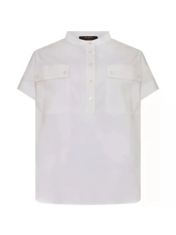 MOORER Short-sleeve Blouse - White