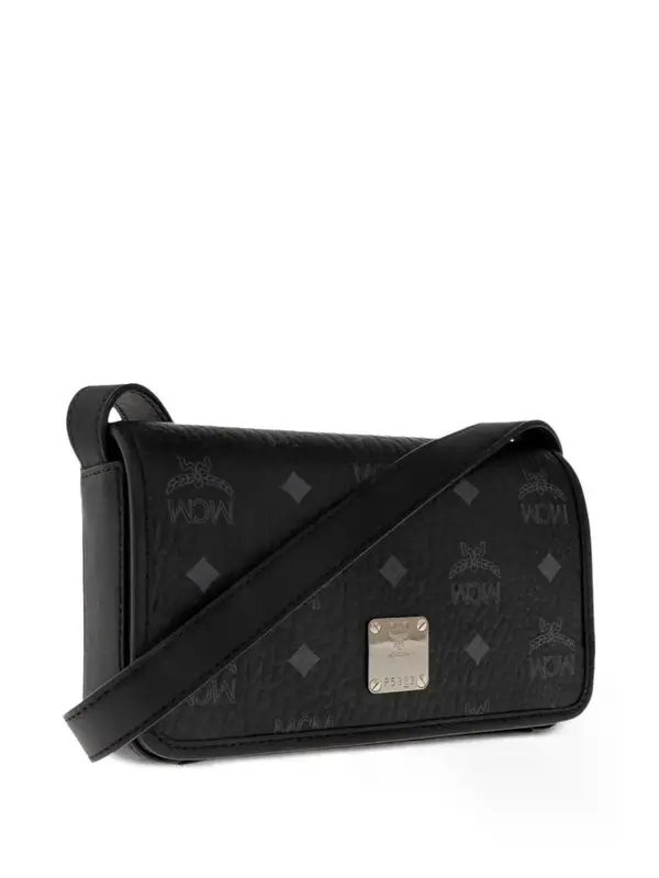 Mcm Visetos Cross Body Bag - Black