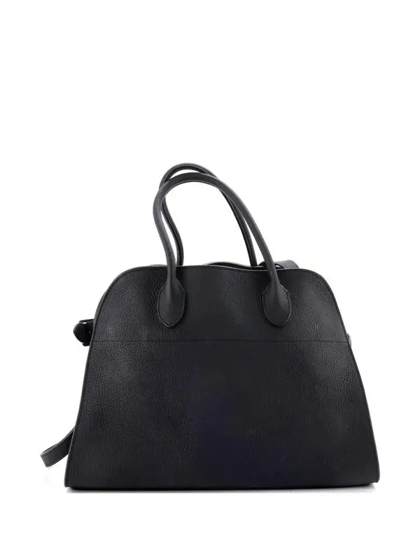 THE ROW Margaux Leather Tote Bag - Black