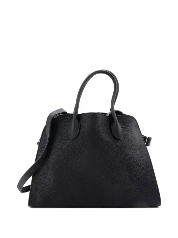 THE ROW Margaux Leather Tote Bag - Black