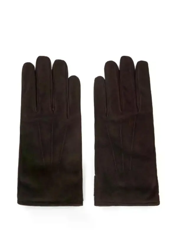 MOORER Press-stud Gloves - Brown