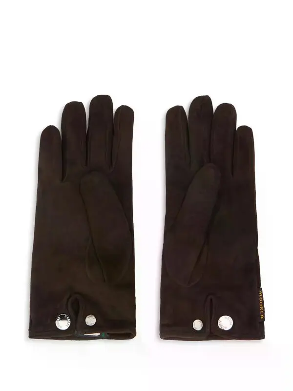 MOORER Press-stud Gloves - Brown