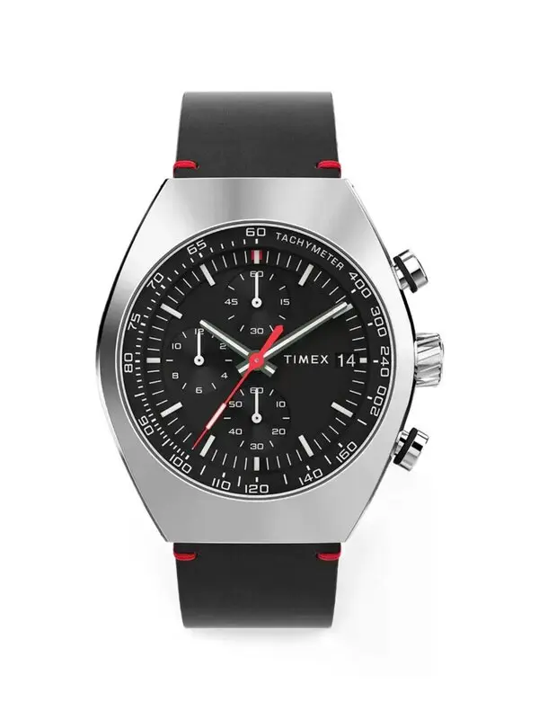 TIMEX Legacy Tonneau Chronograph Watch - Black