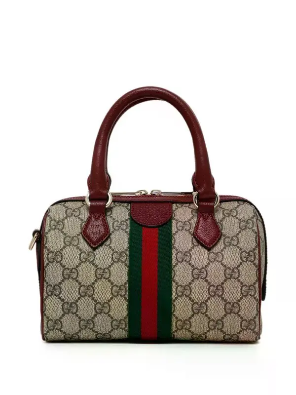 Gucci Small Ophidia Web-stripe Tote Bag - Neutrals