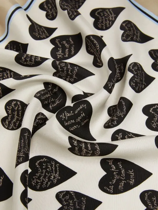 Max Mara Printed Silk Twill Foulard
