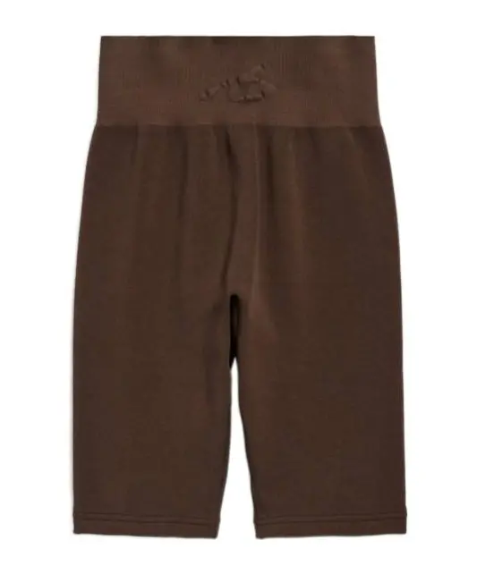 Balenciaga Techwear Seamless Cycling Shorts In Moka - Mocha