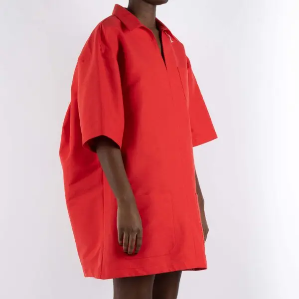 Marni Oversized Embroidered Cotton Mini Dress