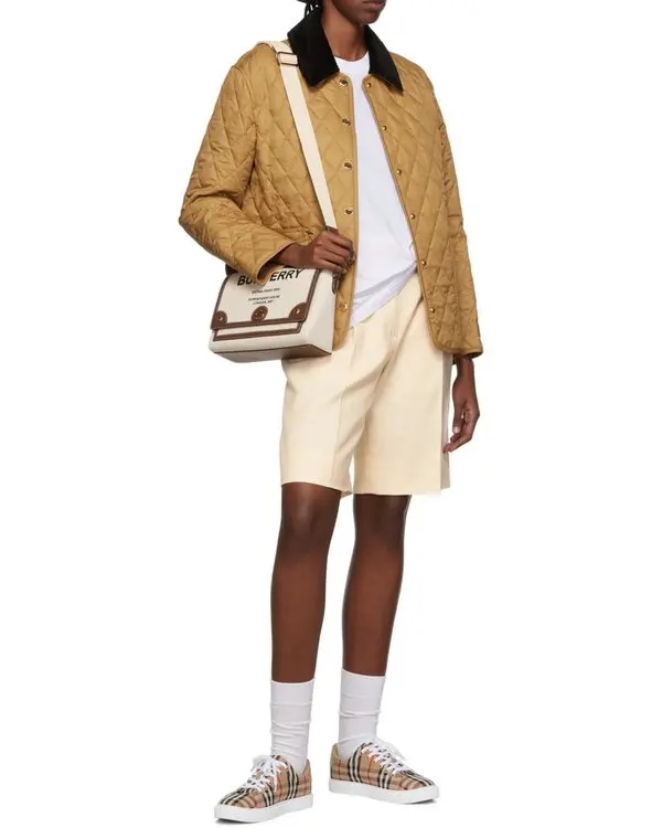 Burberry Quilted Jacket With Snap Buttons And Patch Pockets