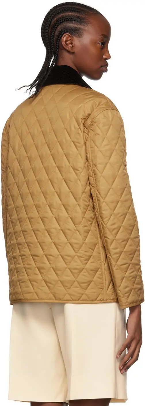 Burberry Quilted Jacket With Snap Buttons And Patch Pockets