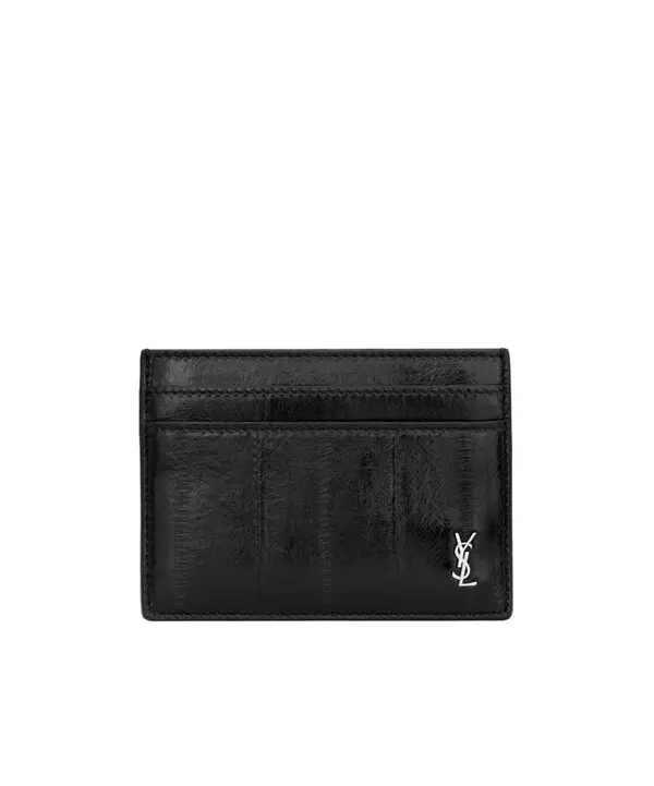 Saint Laurent Logo Card Holder - Black