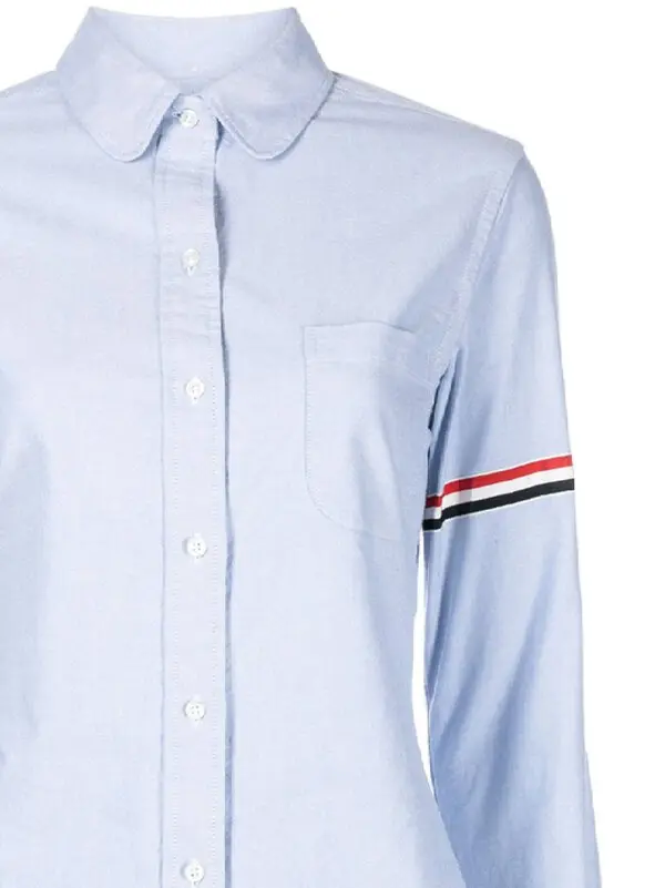 Thom Browne Classic Striped Sleeve Shirt - Light Blue