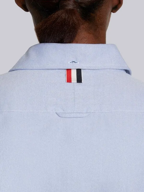 Thom Browne Classic Striped Sleeve Shirt - Light Blue