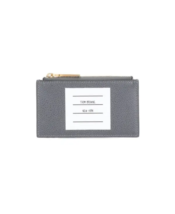 Thom Browne Logo Stripe Card Bag