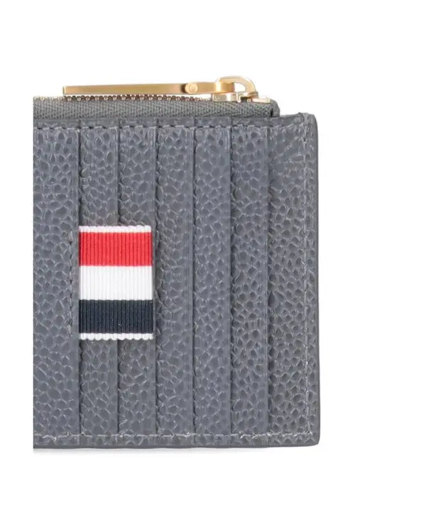 Thom Browne Logo Stripe Card Bag
